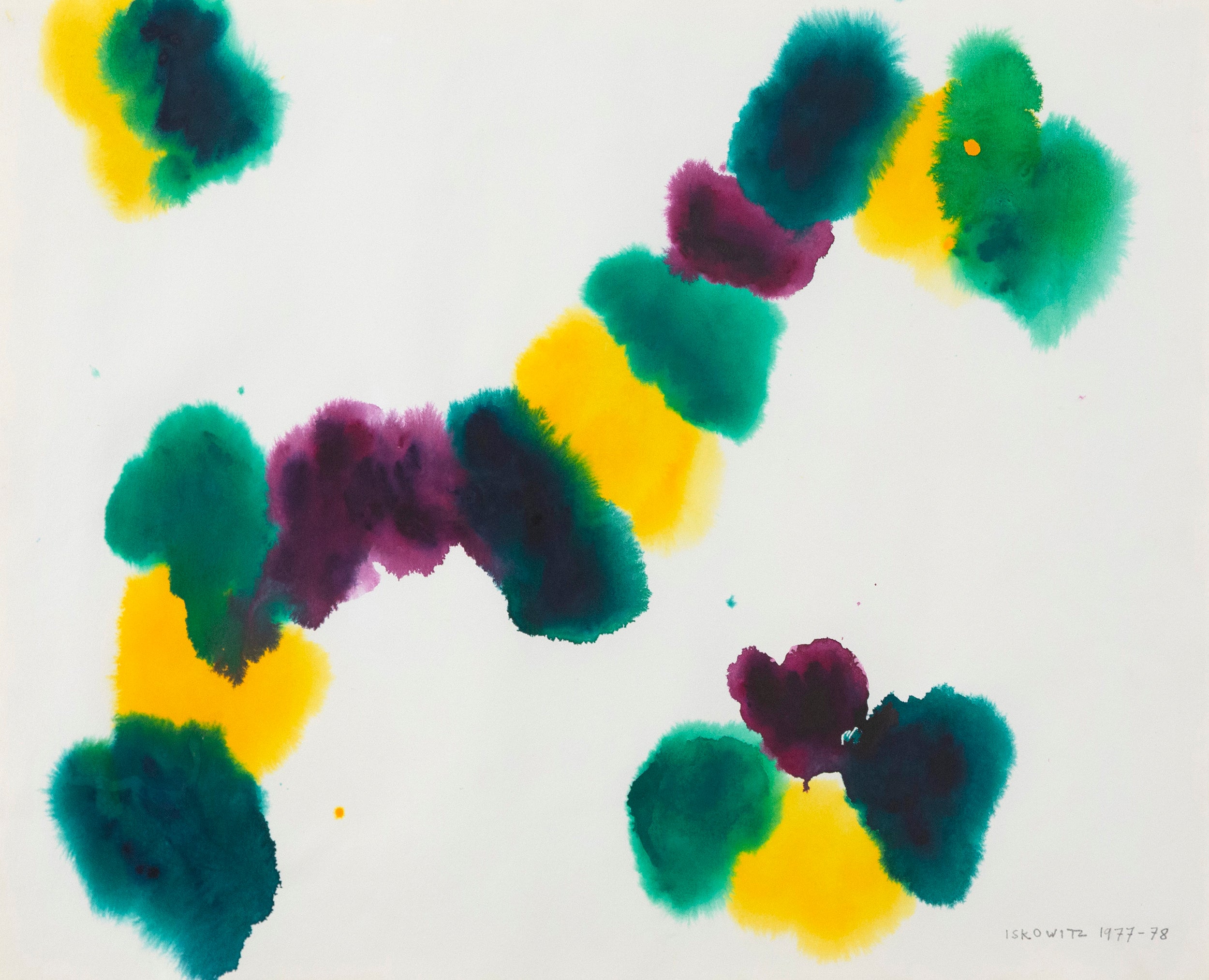 GERSHON ISKOWITZ "EMERALD GROOVE" WATERCOLOR, 1977 – Caviar20
