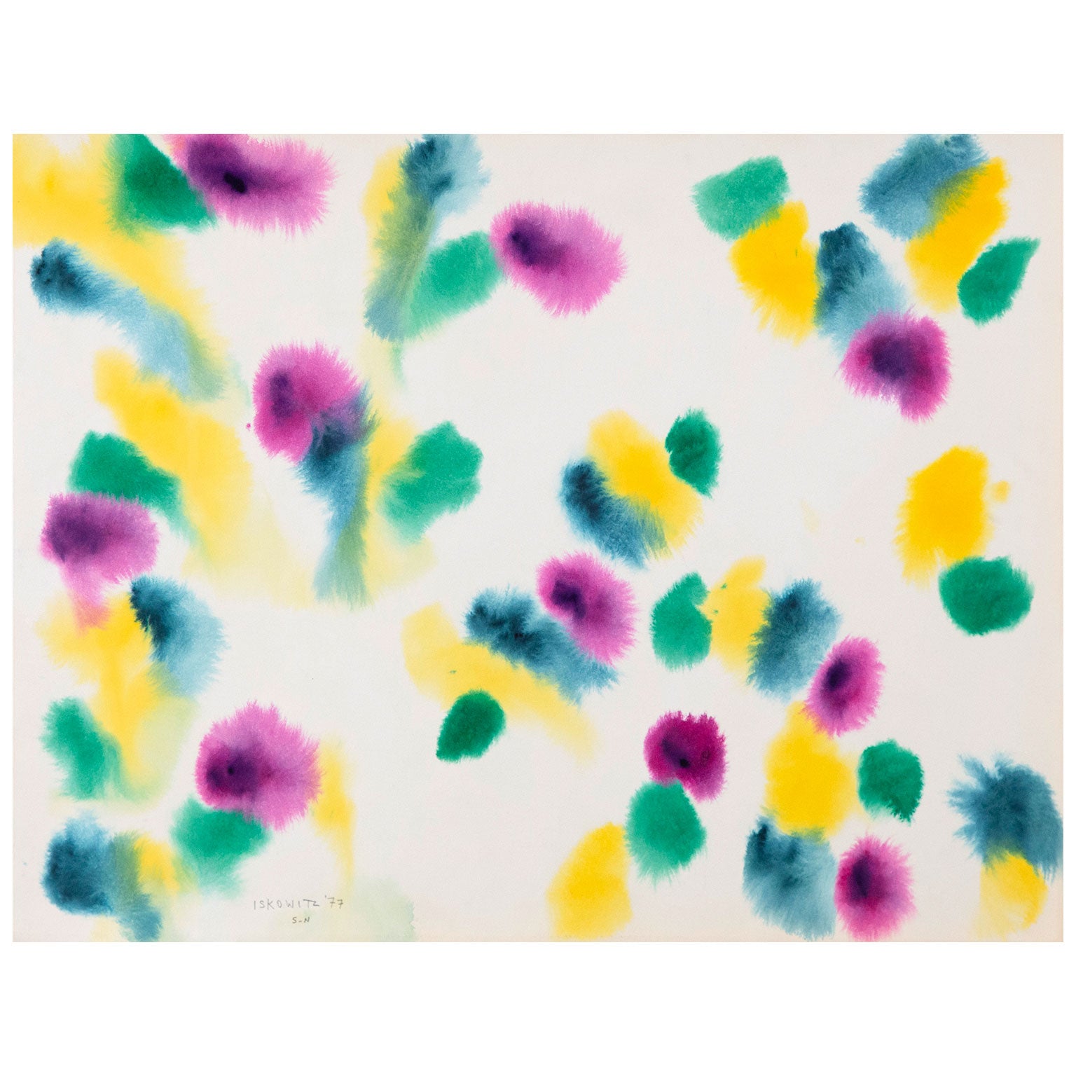 GERSHON ISKOWITZ "SPRIGHTLY" WATERCOLOR, 1977 – Caviar20