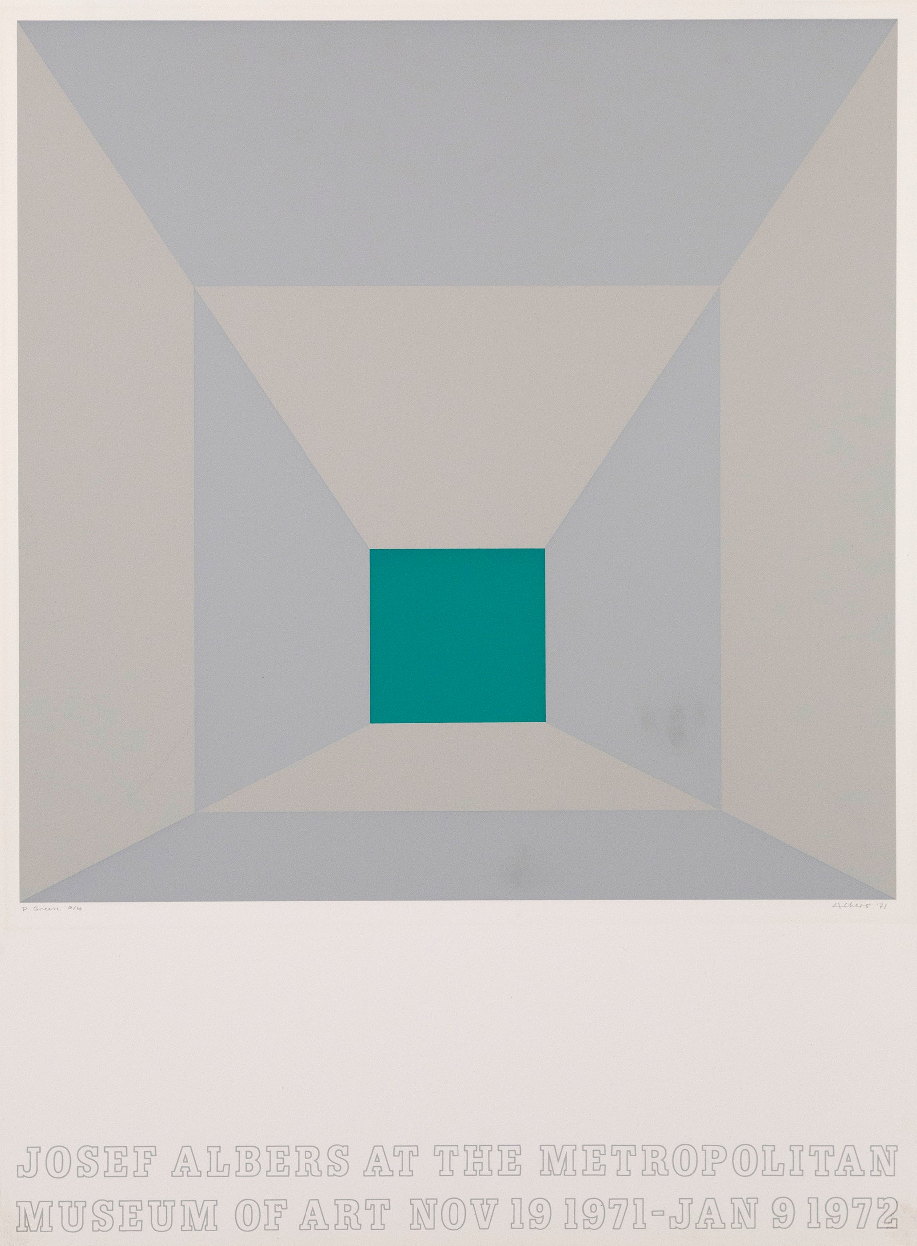 JOSEF ALBERS "THE MET" SCREENPRINT, 1971 – Caviar20