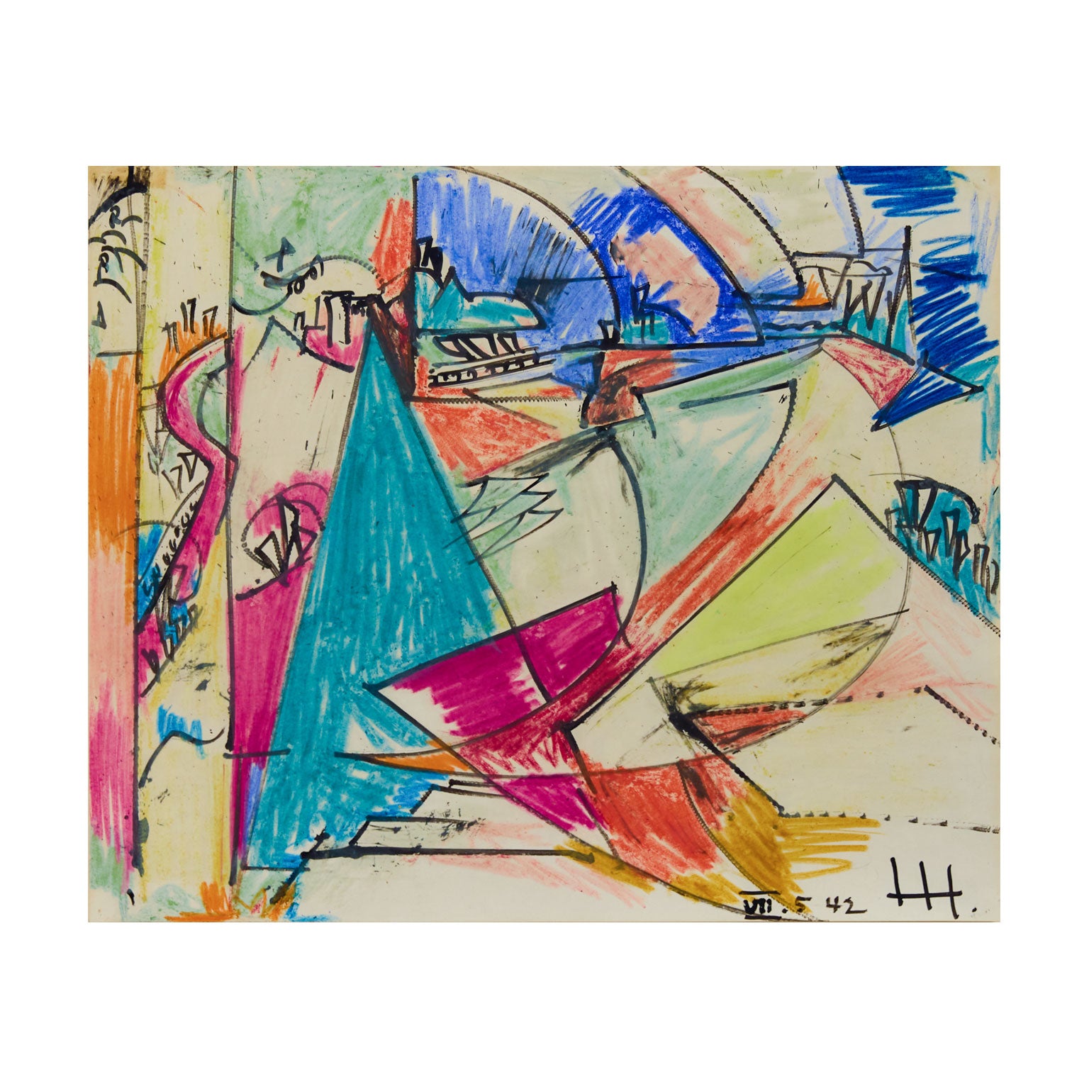 HANS HOFMANN "UNTITLED" DRAWING, 1942 – Caviar20