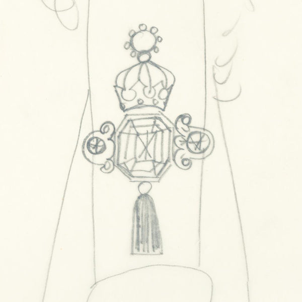 ANDY WARHOL "THE CROWN JEWELS" DRAWING, 1956 – Caviar20