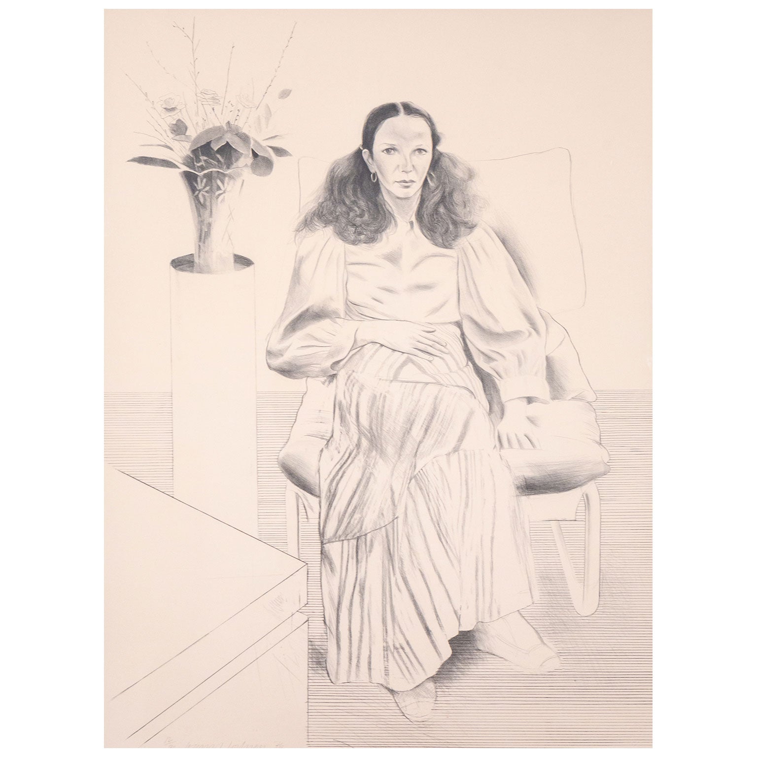 DAVID HOCKNEY "BROOKE HOPPER" LITHOGRAPH, 1976 – Caviar20