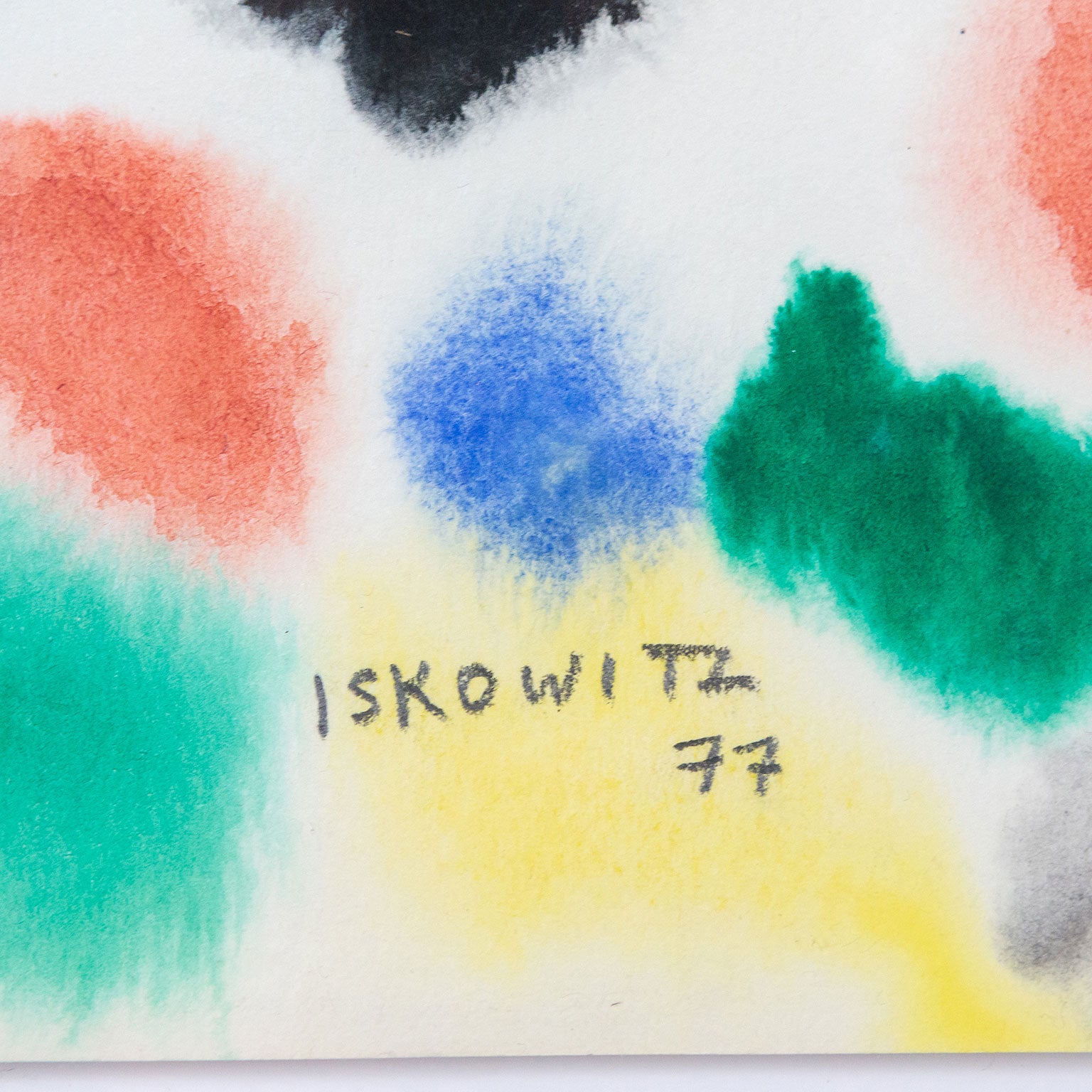 GERSHON ISKOWITZ "CONFETTI" WATERCOLOR, 1977 – Caviar20