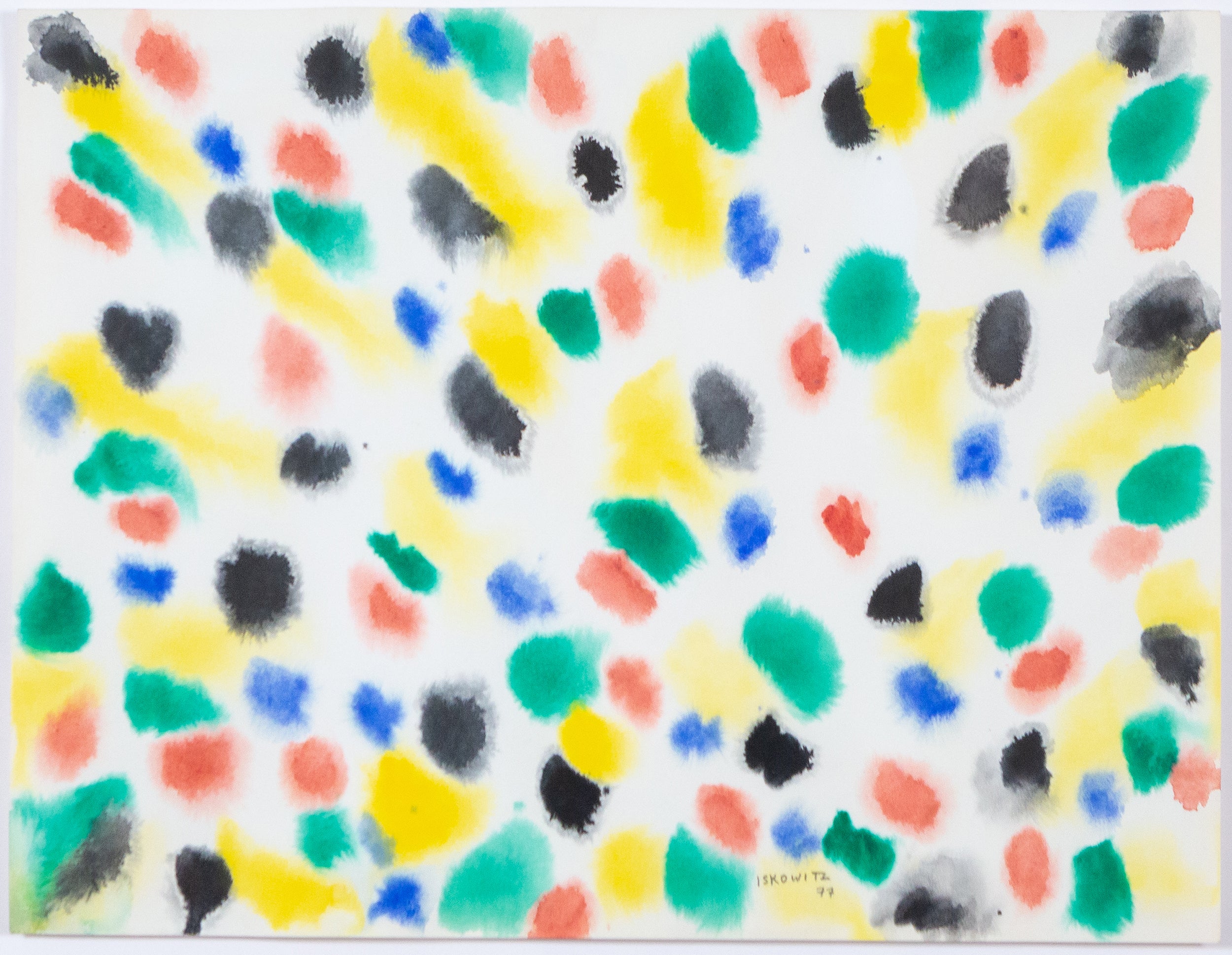 GERSHON ISKOWITZ "CONFETTI" WATERCOLOR, 1977 – Caviar20