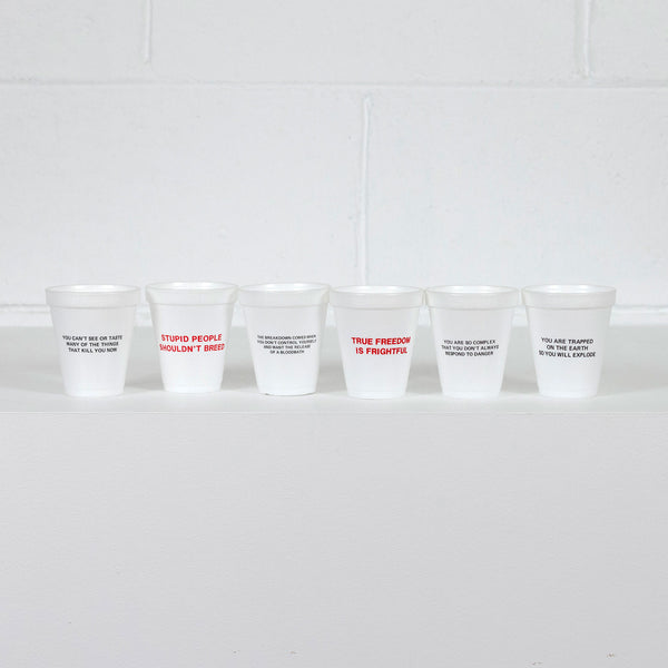 JENNY HOLZER "SURVIVAL CUPS", 1983 – Caviar20