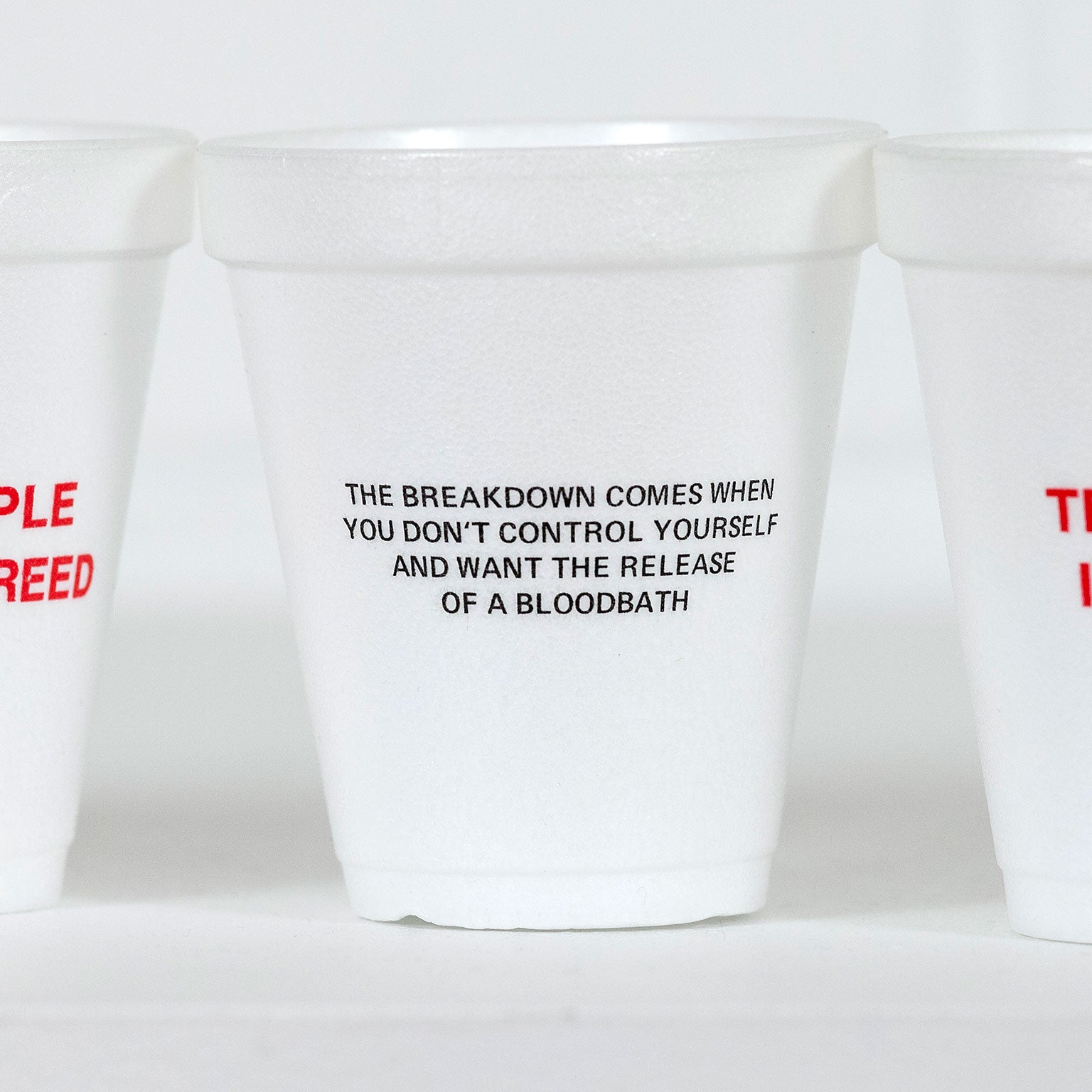 JENNY HOLZER "SURVIVAL CUPS", 1983 – Caviar20
