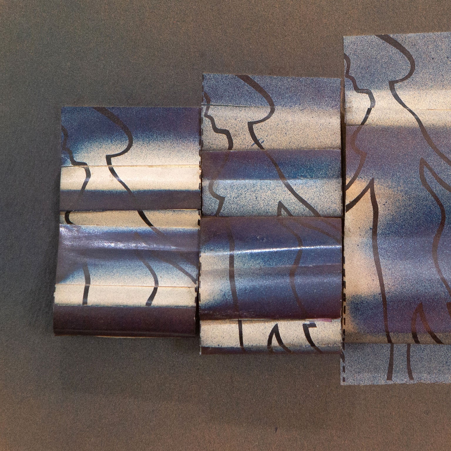 MICHAEL SNOW "WALKING WOMAN FOLDAGE" MIXED MEDIA, 1965 – Caviar20