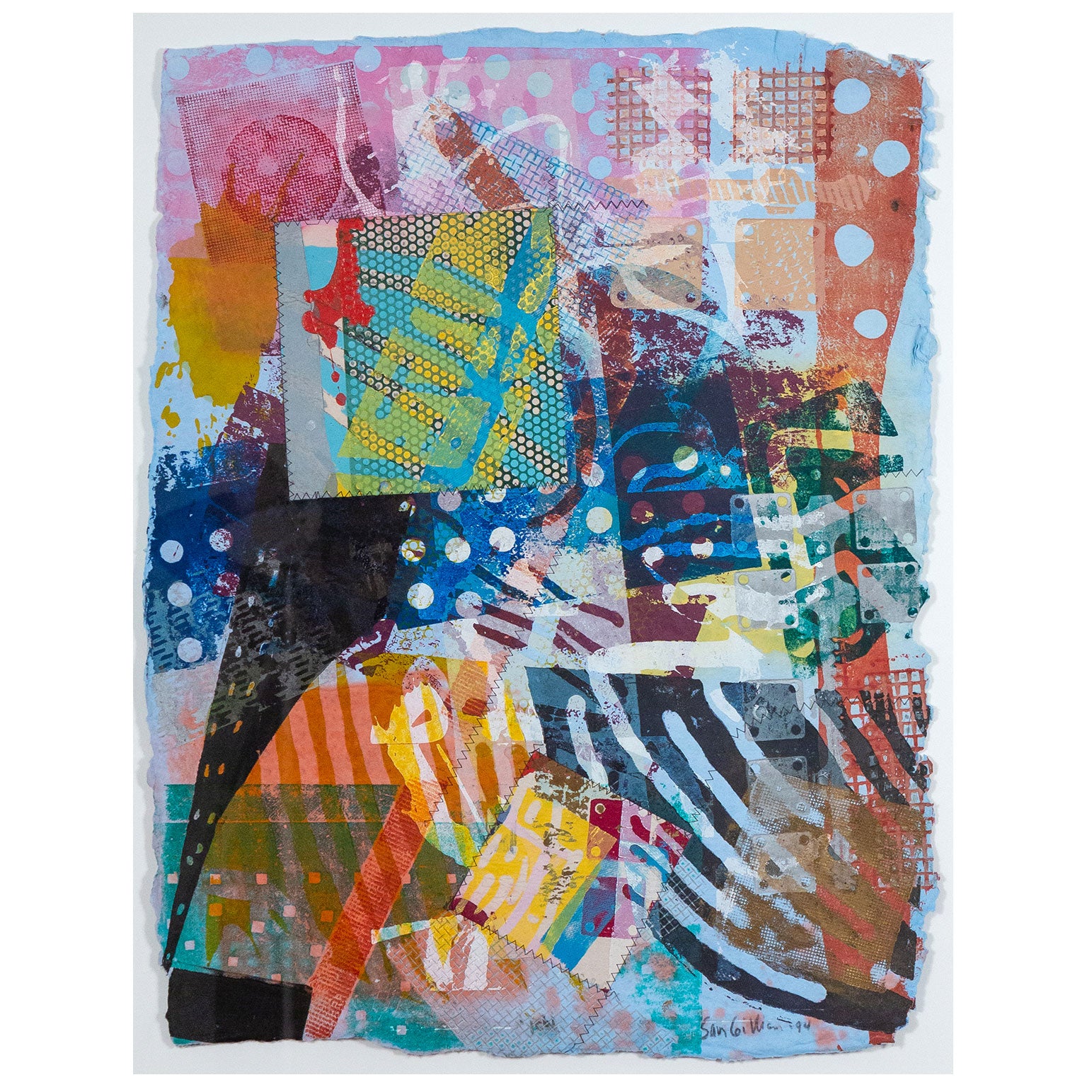 SAM GILLIAM “ICHI” MONOPRINT, 1994 – Caviar20