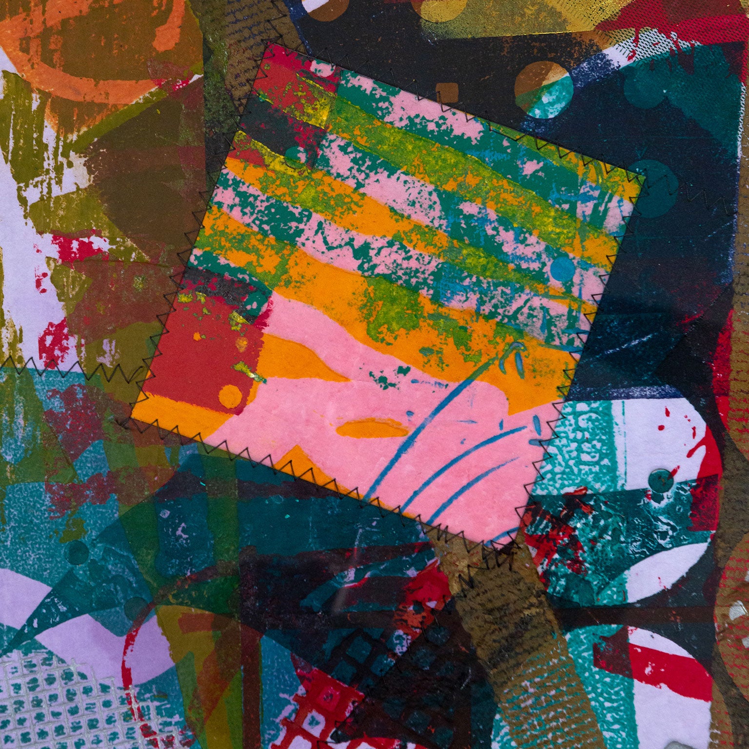 SAM GILLIAM “TREQI” MONOPRINT, 1994 – Caviar20