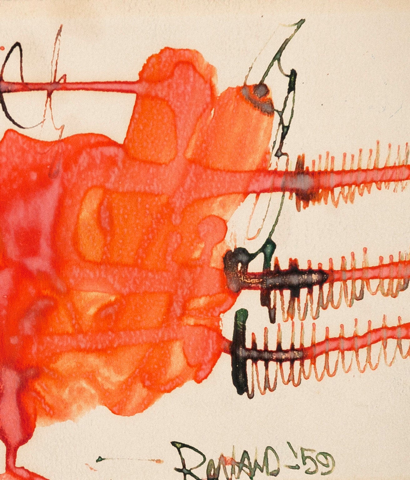 WILLIAM RONALD "UNTITLED" WATERCOLOR, 1959 – Caviar20
